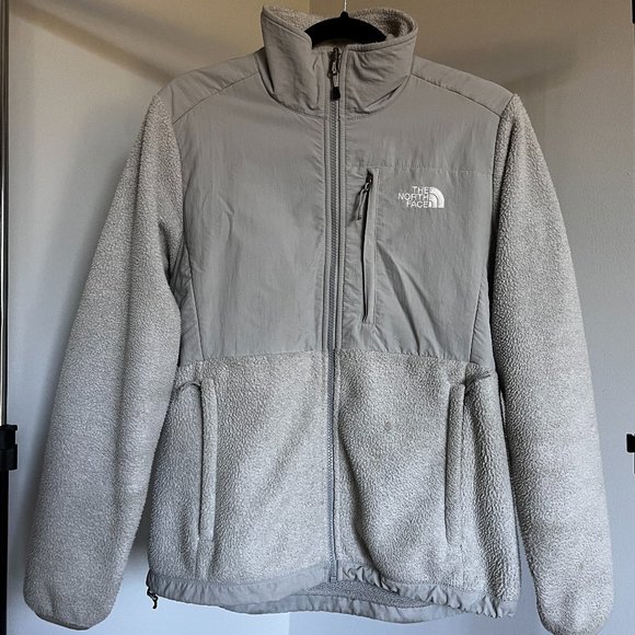 The North Face | Jackets & Coats | North Face Grey Fleece Zip Up Jacket ...